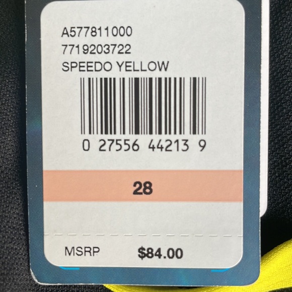 Speedo | Swim | Nwt Speedo Infinite Pulse Black And Yellow Cross Back ...